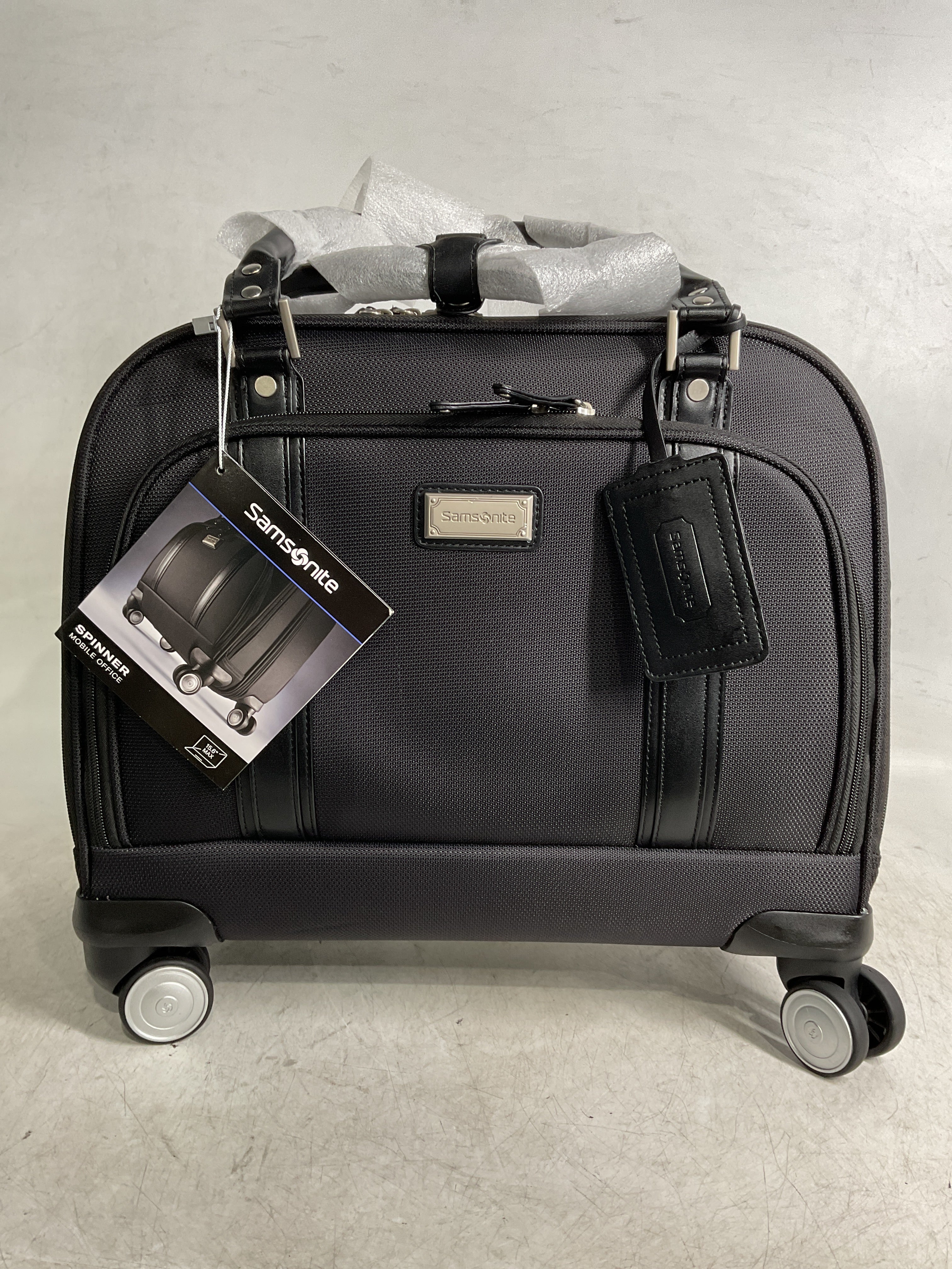Samsonite Luggage Women's Spinner Mobile Office ( Black/Chrome , One S ...