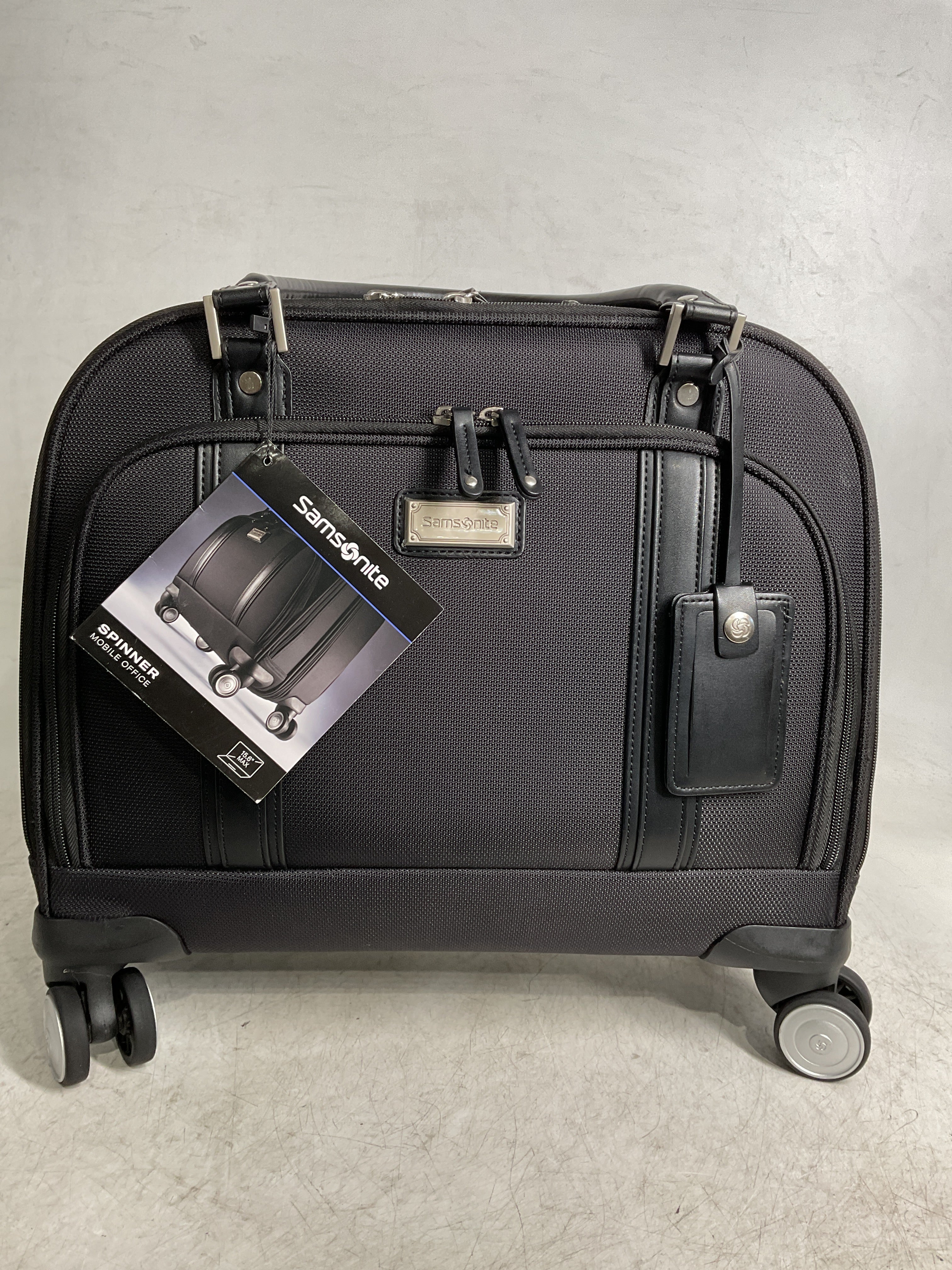Samsonite Luggage Women's Spinner Mobile Office ( Black/Chrome , One S ...